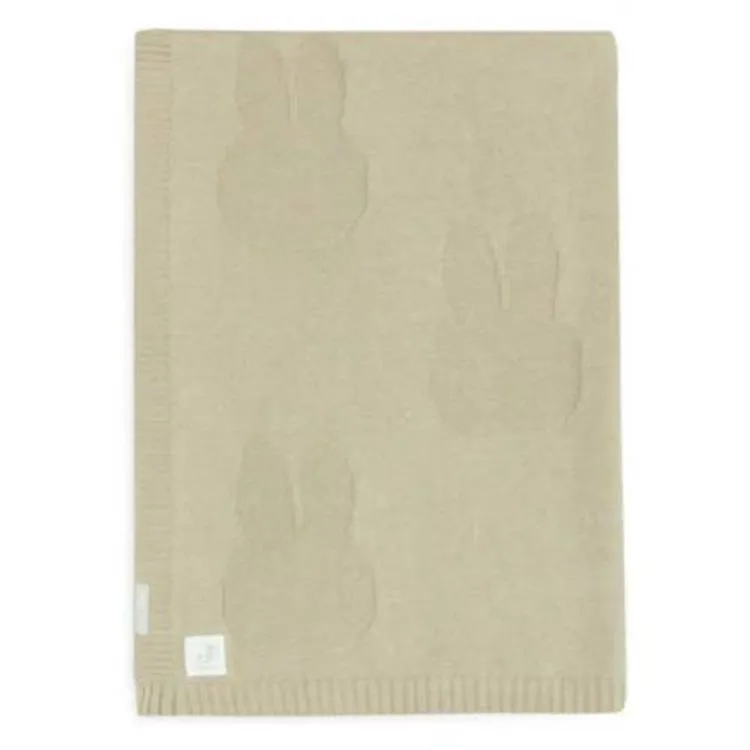 JOLLEIN Miffy Olive Green 75x100 Ćebe za bebe