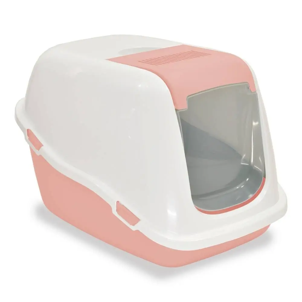 PETMAX Comfort Toalet za mačke Roze 57x39x41cm