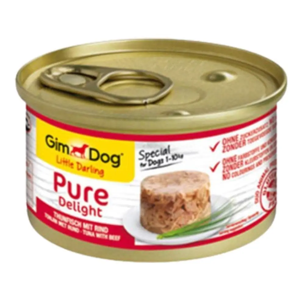 GIMDOG Little Darling Pure Delight Tuna i govedina 85 g Hrana za pse u konzervi