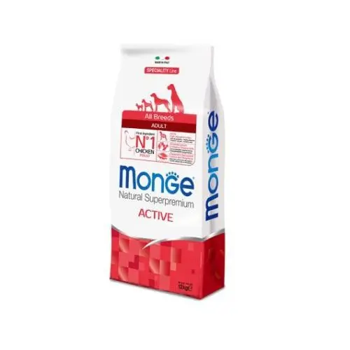 MONGE All Breeds Adult Active Piletina 12kg Suva hrana za pse