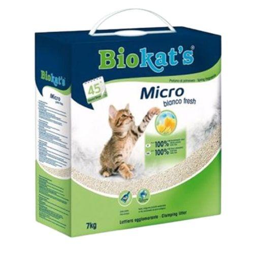 BIOKAT'S Micro Bianco Fresh Posip za mačke 7 kg