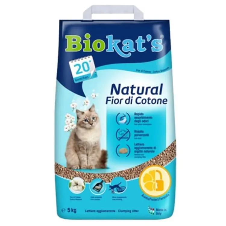 BIOKAT'S Natural Cotton Blossom Posip za mačke 5 kg
BIOKAT'S Natural Cotton Blossom Posip za mačke 5 kg