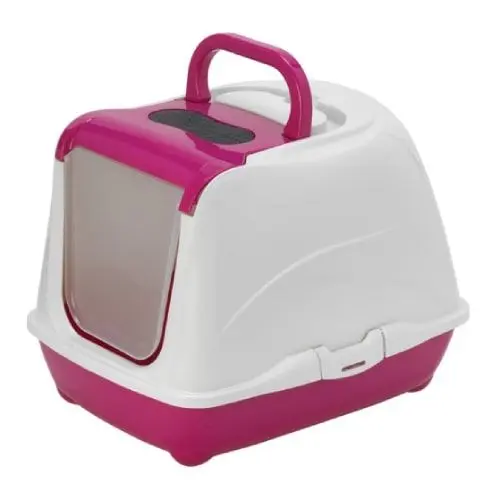 MODERNA Flip Cat Zatvoreni toalet za mačke Pink L 50.2 x 38.8 x 37.7 cm