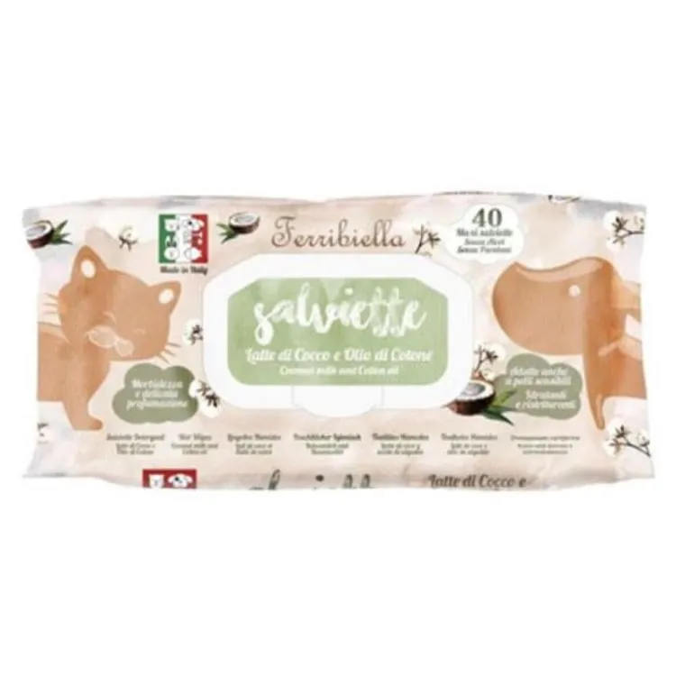 FERRIBIELLA Cocco & Cotone Vlažne maramice 40 kom