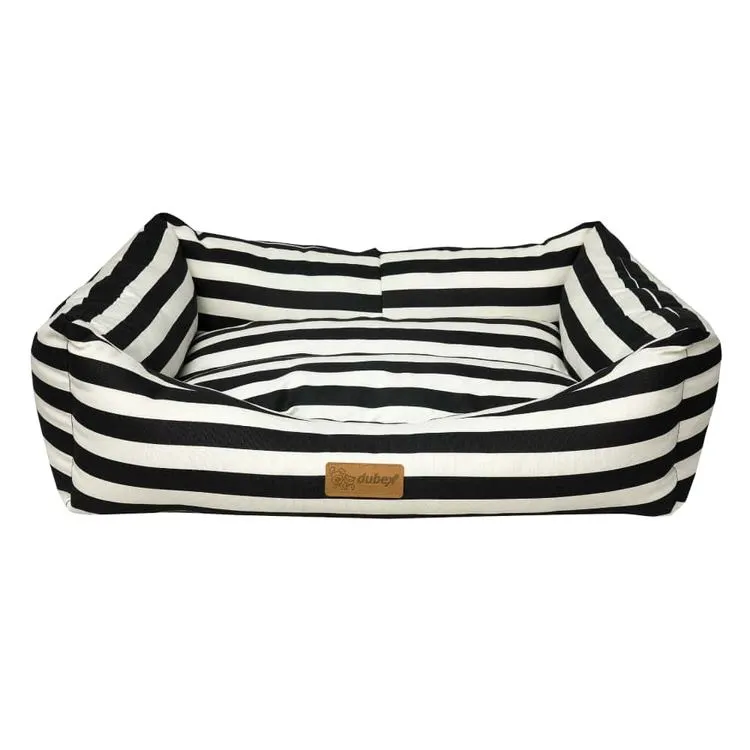 MOKSI Makaron MML VR09 L Krevet za ljubimce Crno beli