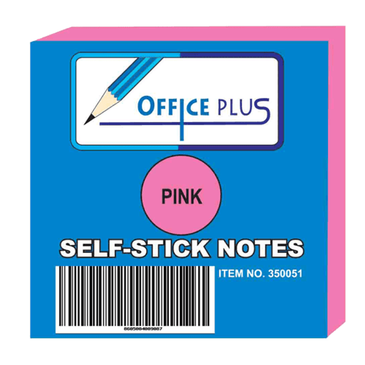 OFFICE PLUS Samolepljivi blokčići AMPH16295 (Roze)