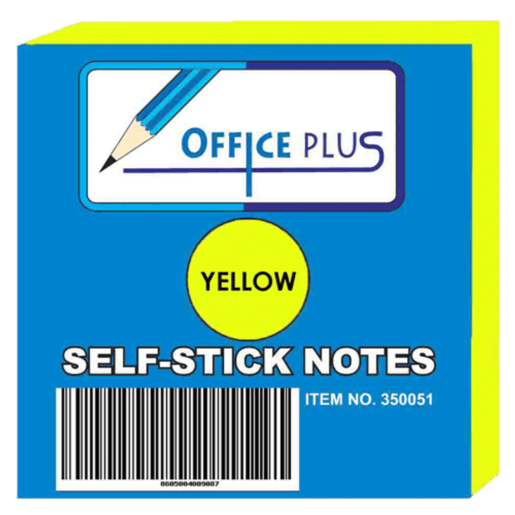 OFFICE PLUS Samolepljivi blokčići AMPH16292 (Žuti)