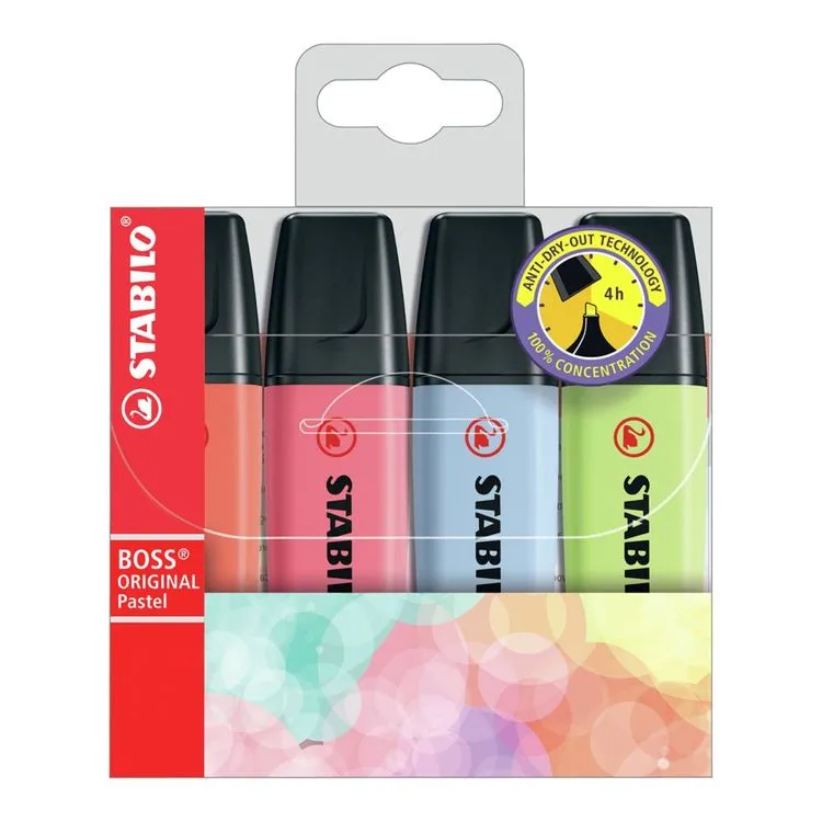 STABILO Boss Pastel 1/4 Markeri set