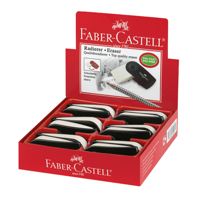 FABER-CASTELL Gumica za brisanje Sleeve 182400 (Crna)