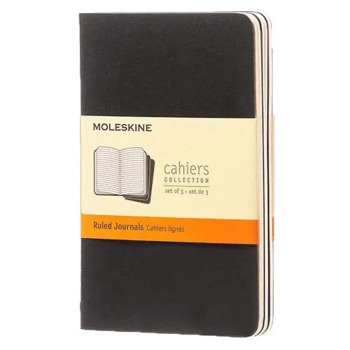 MOLESKINE Sveska linija - set od 3komada (Crna)