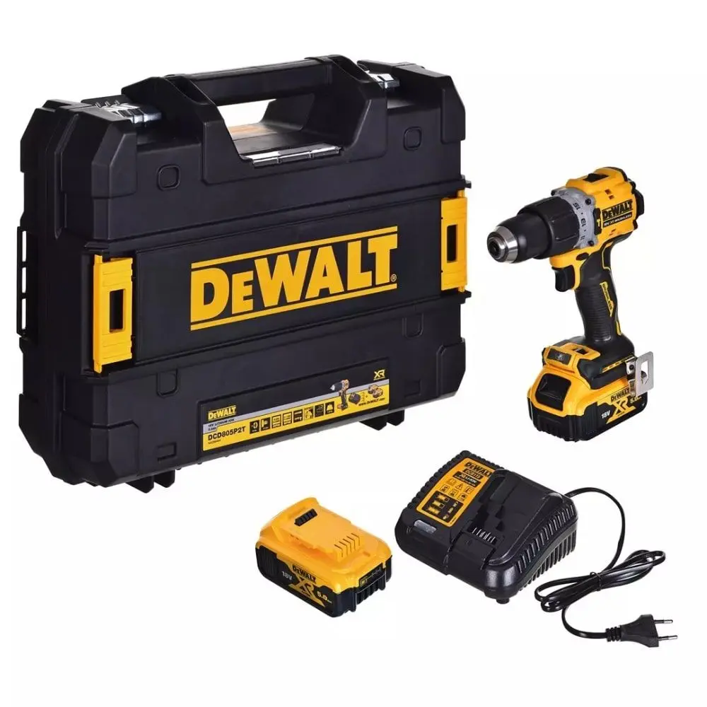 DEWALT DCD805P2T Akumulatorska udarna bušilica-odvijač + 2 x akumulator 5 Ah + kofer