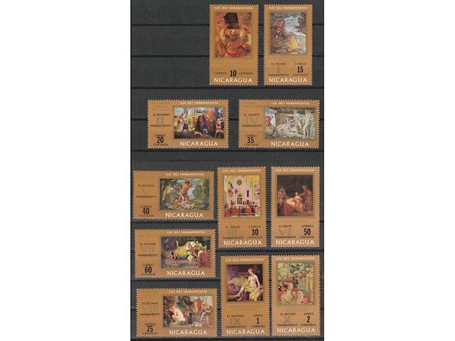 Nicaragua, Nikaragva - 1971 - The Ten Commandments
