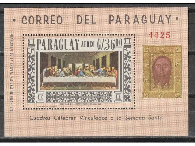 Paraguay, Paragvaj-1967-Holy Week Paintings