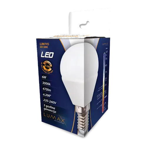 LUMAX LED LUMP45-6W 3000K Sijalica