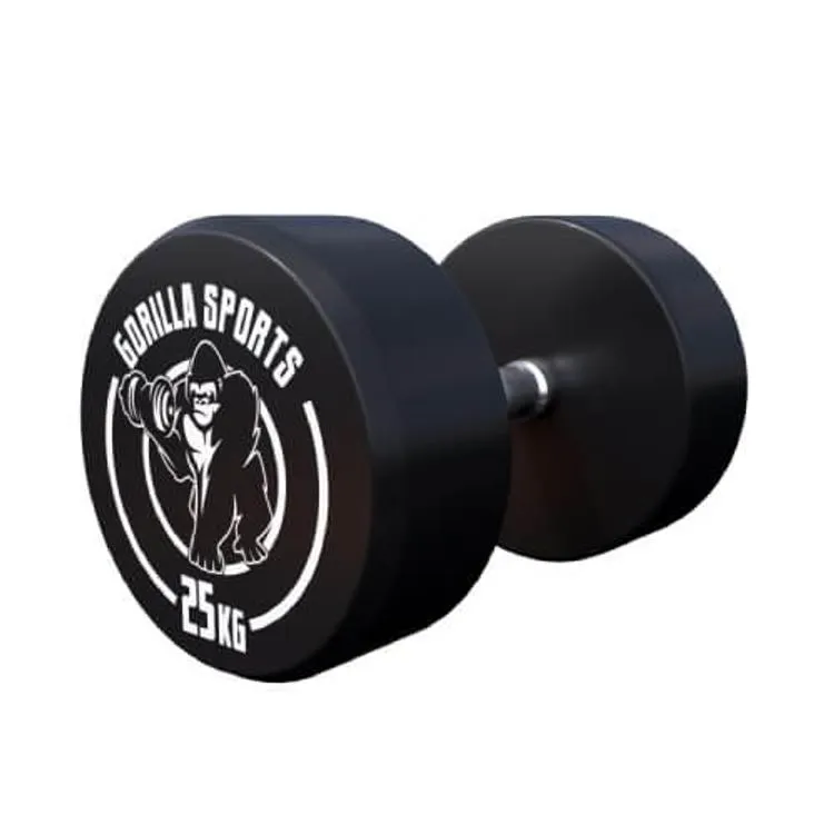 GORILLA SPORTS Okrugla gumirana bučica 25 kg