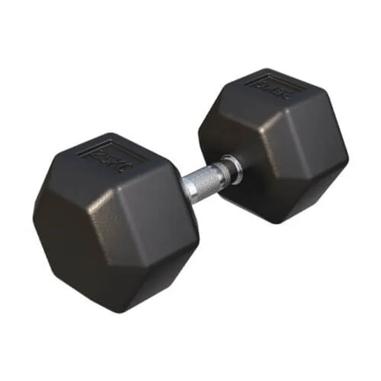 GORILLA SPORTS HEX Gumirana bučica 25 kg