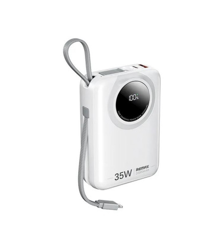 REMAX RPP-73 White 35W Power Bank with 2 Fast Charging Cables 20000mAh