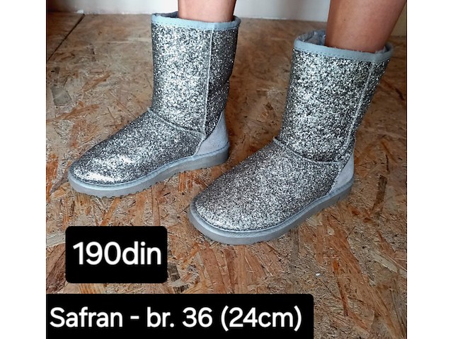 Safran ženske čizme ugsice svetlo zlatne br. 36