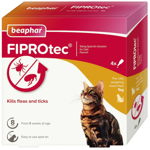 FIPROtec (Beaphar) Ampula SpotOn za mačke, 50mg, 1kg (4/1)