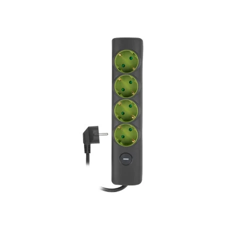Razvodnik sa 4 mesta 1.4m 1.5mm2 + prekidač ( NVU4K/GY-P/1,5 )
