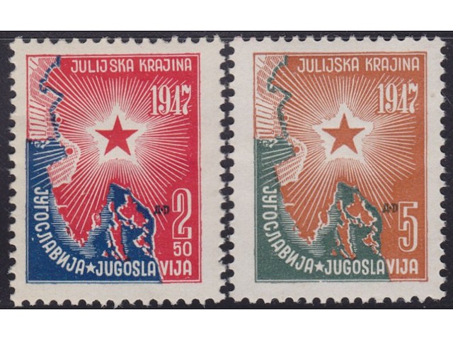 Jugoslavija 1947 Prikljucenje Istre cisto