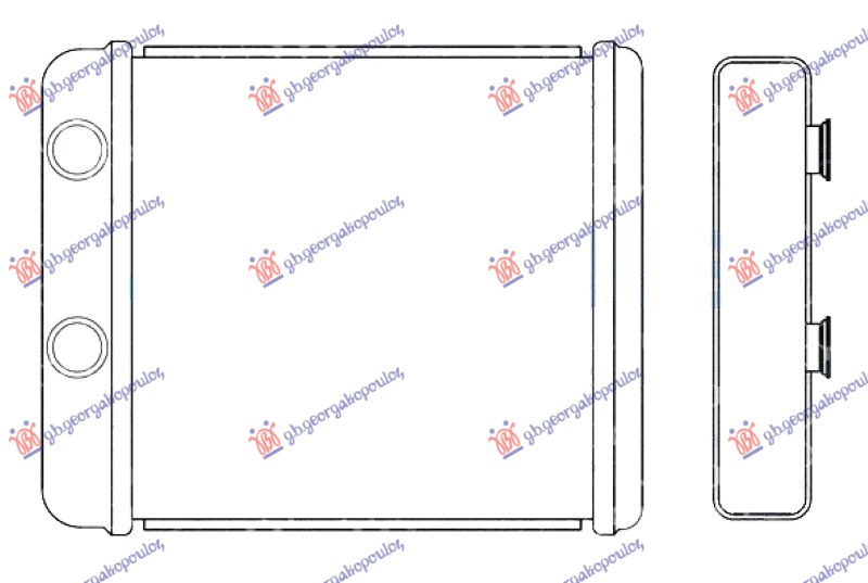 GREJAC KABINE BENZIN/DIZEL (180x180x26) MITSUBISHI P/U L200 (1997-1999) (OEM: MR315064, MR315932)