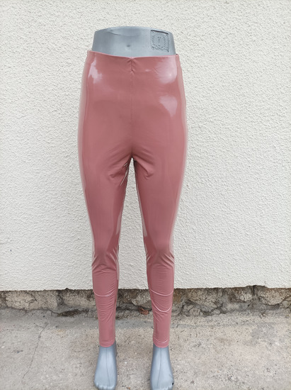 Fetish PVC/Latex Puder Roze Helanke S