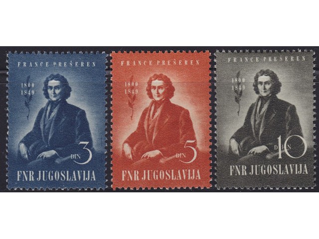 Jugoslavija 1949 France Presern cisto