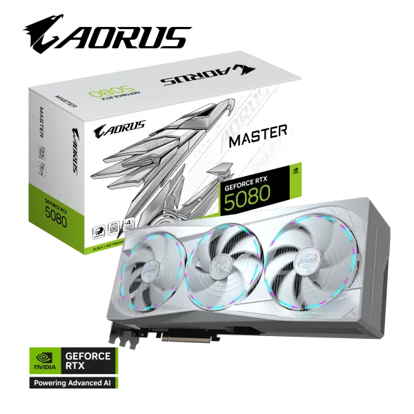 AORUS GeForce RTX 5080 MASTER ICE 16GB ( GV-N5080AORUSM ICE-16GD )