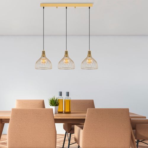 Cafu - 11566 - 1 Shiny Gold Chandelier