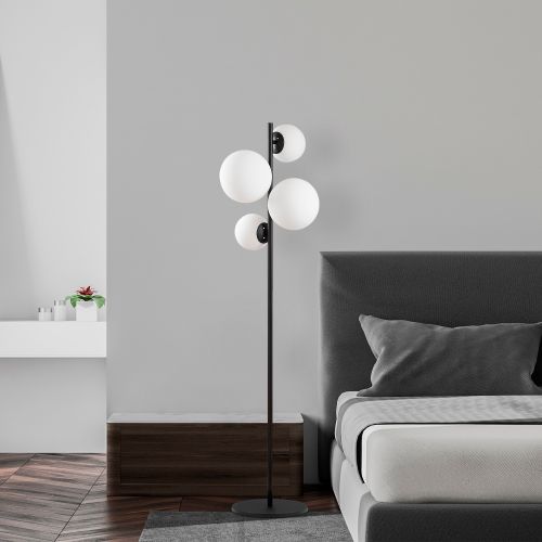 Fazli - 10521 Black White Floor Lamp