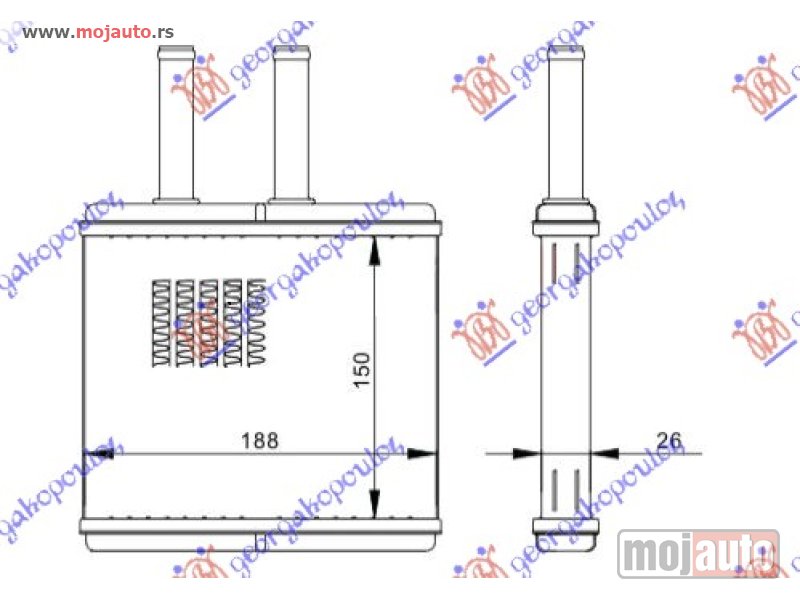 GREJAC KABINE (150x188) Chevrolet aveo h/b-l/b 08-12 -dostupno