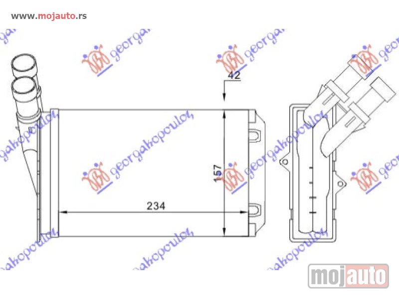 GREJAC KABINE (234x157) (TIP VALEO) Citroen berlingo 96-02 -dostupno