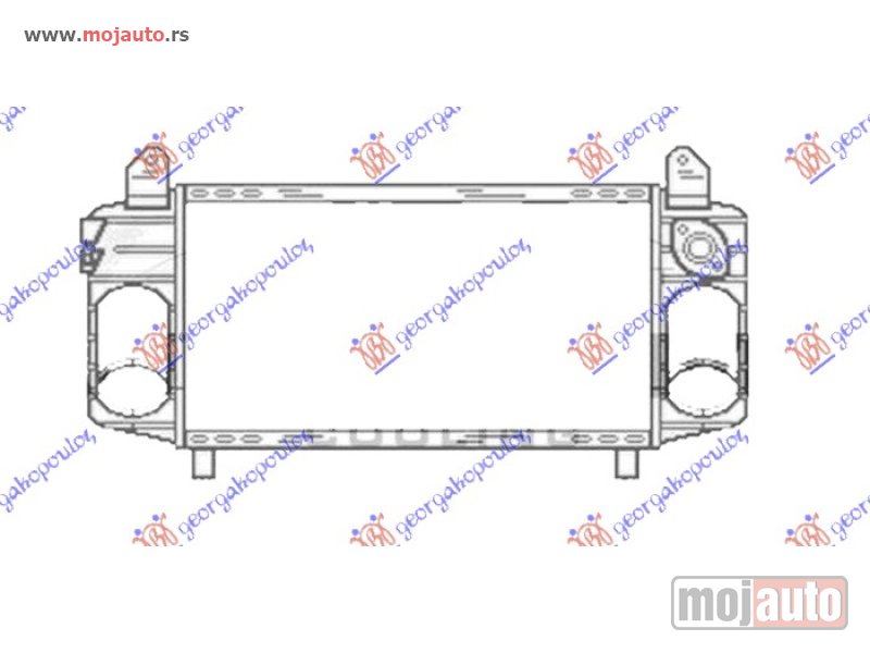 HLADNJAK INTERKULERA 1.2-1.4 TDi DIZEL (280x130x40) Audi a2 00-05 -dostupno