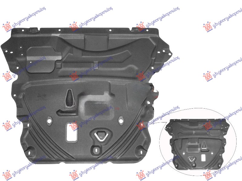 ZASTITA MOTORA PREDNJA PLASTICNA FORD KUGA (2020-) (OEM: 2361062, 2448524, 2462501)