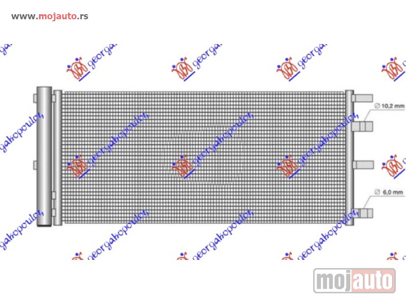 HLADNJAK KLIME 2.0 TDCI DIZEL (750x352) 2016- (RWD-4WD) Ford transit/tourneo custom 18-23 -nedostupno