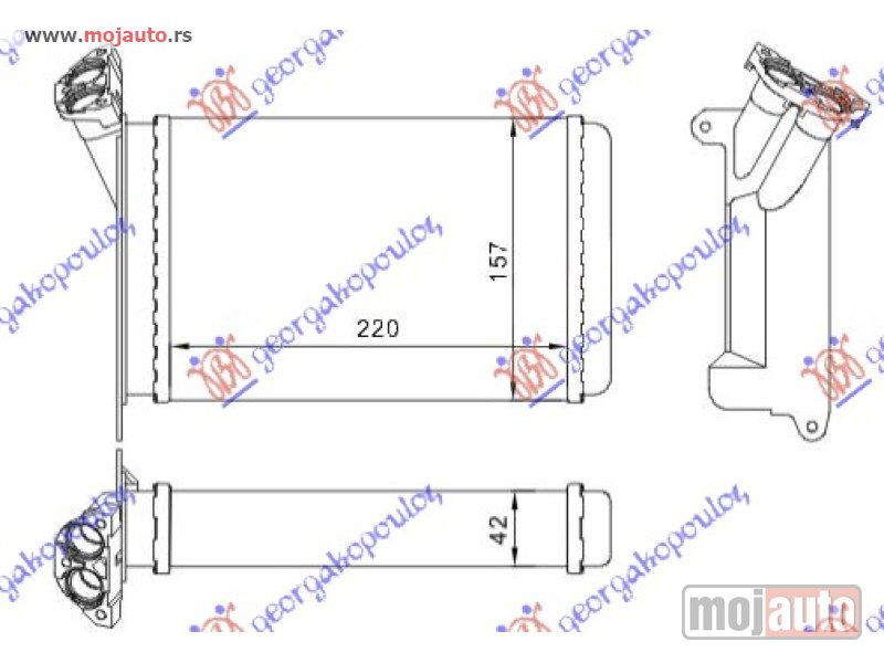 GREJAC KABINE (220x157) 1987- (M40) Bmw series 3 (m40) 88-90 -dostupno
