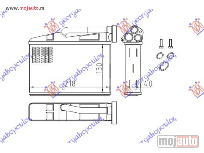 GREJAC KABINE (130x218) Bmw x5 (e53) 00-07 -dostupno