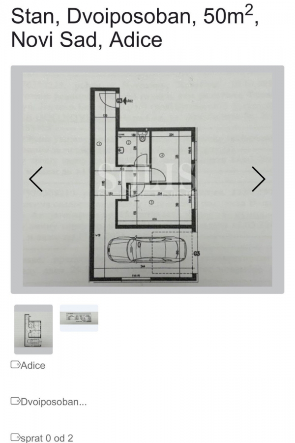 NOVI SAD - ADICE - 50. 00 m2