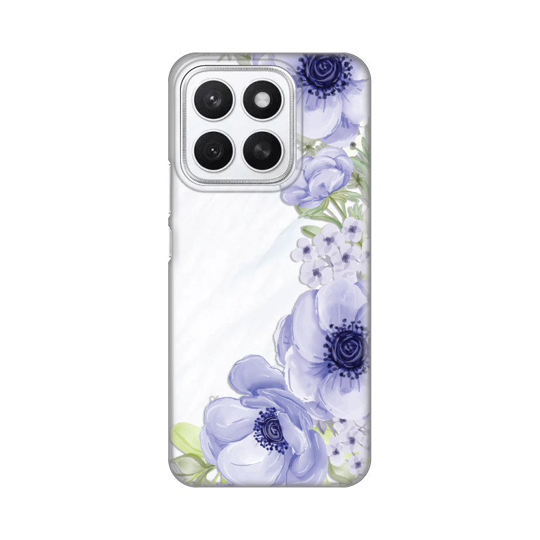 Silikonska futrola print Skin za Huawei Honor X8c Blue Roses