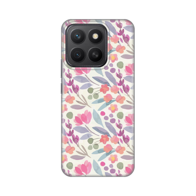 Zastitna silikonska maska (futrola) PRINT - Huawei Honor X8c Watercolor Flowers