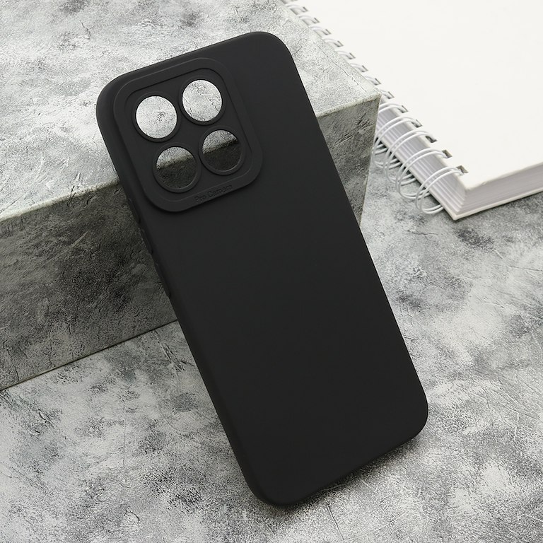 Zastitna silikonska maska (futrola) Pro Camera - Huawei Honor X8c crna (MS)