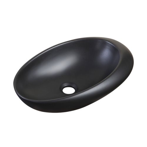 Salamanka mat crni nadgradni lavabo 48x31 cm