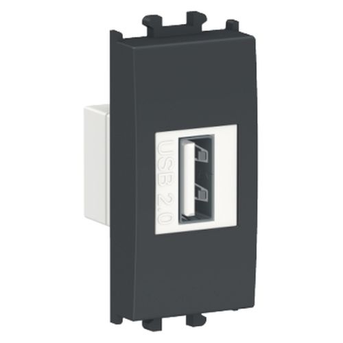 Modularni USB konektor 2.0 1M crni LMR9810003