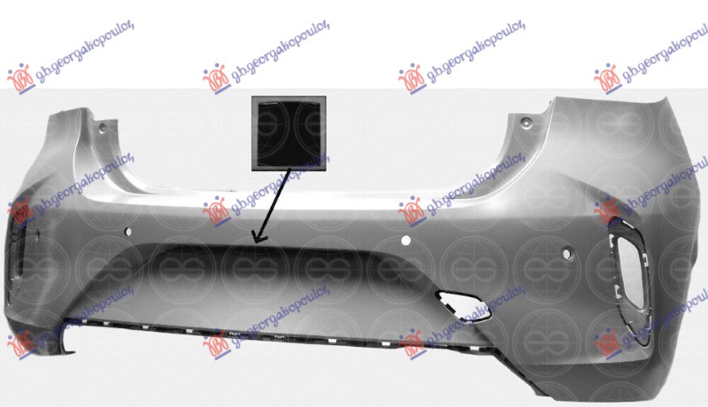 ZADNJI BRANIK PM (GS-LINE) (PDS SENZORI) (KAMERA) (A KVALITET) OPEL CORSA F (2019-2023) (OEM: 166335781T)