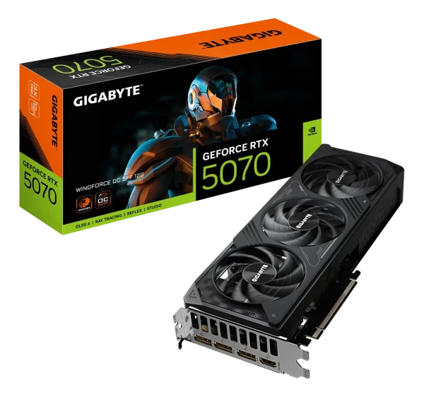 Graficka karta Gigabyte GeForce RTX 5070 Windforce OC GDDR7 12GB 192bit 3xDPHDMI