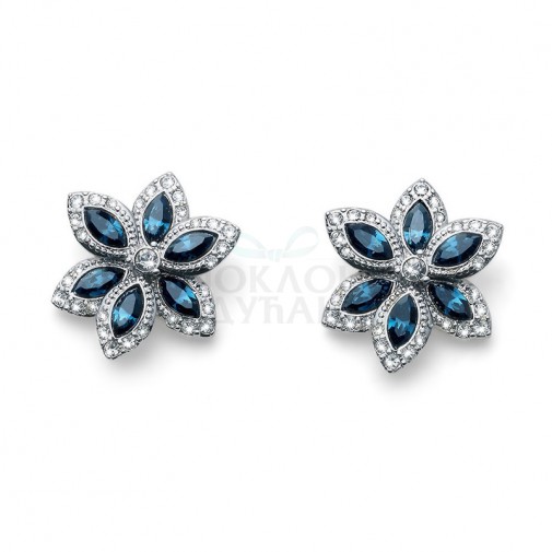 Ženske Oliver Weber Glory Montana Mindjuše Sa Swarovski Plavim Kristalom