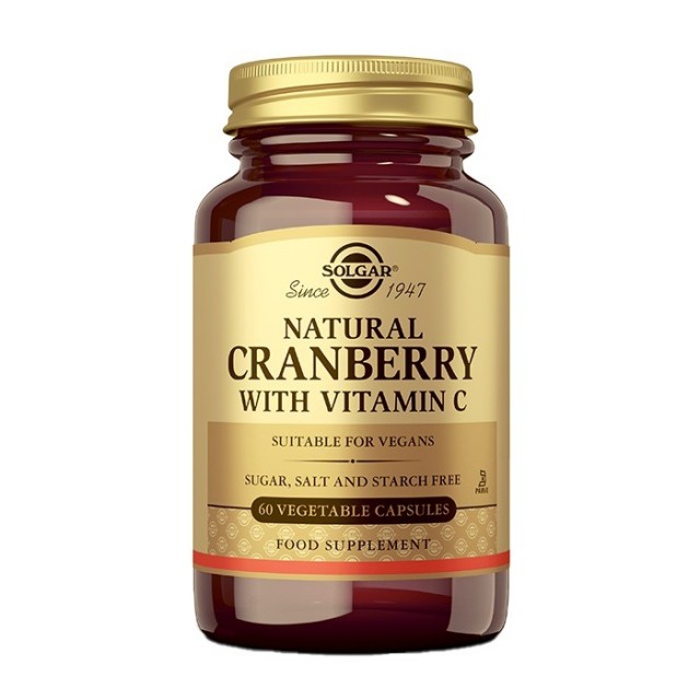 SOLGAR BRUSNICA EKSTRAKT I VITAMIN C CPS A60