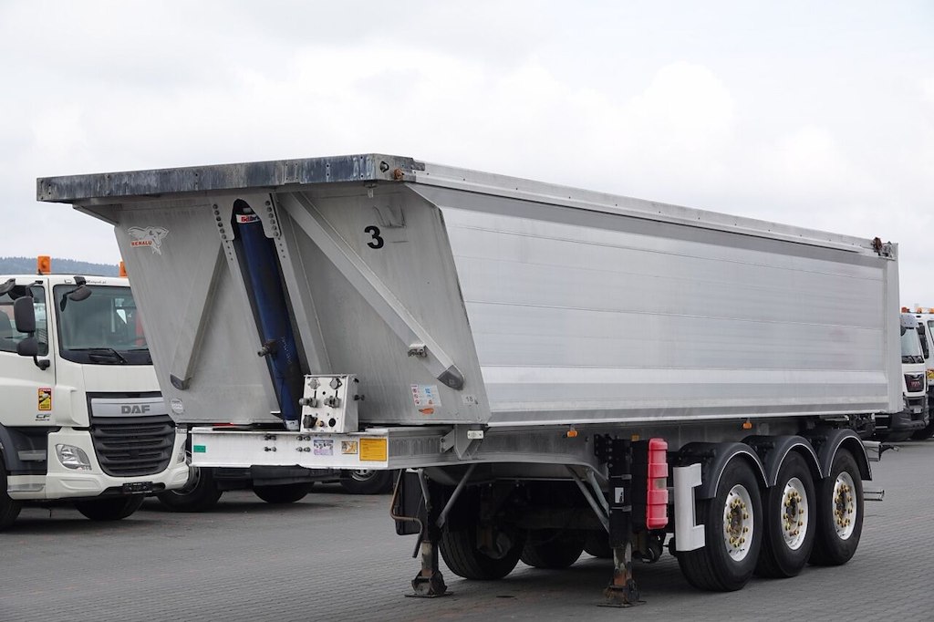 Benalu WYWROTKA / 26 m3 / ALUMINIOWA / OŚ PODNOSZONA / WAGA: 5 000 KG / poluprikolica kipera
