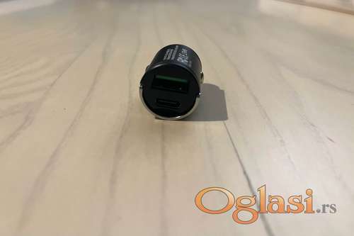 Autopunjaci brzi 30W ulaz USB+USB C besplatna dostava